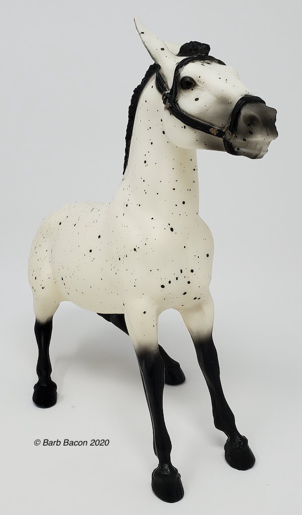 Balking Mule - Black Leopard Appaloosa | BreyerHorseRef