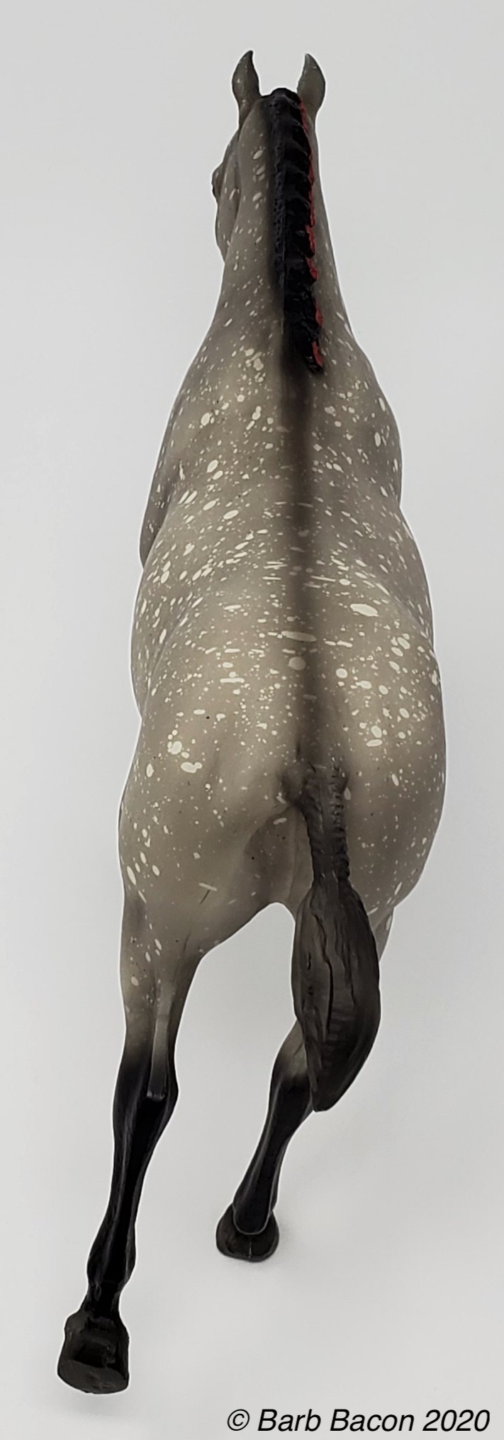 Cantering Welsh Pony - Dapple Grey Red Ribbons | BreyerHorseRef