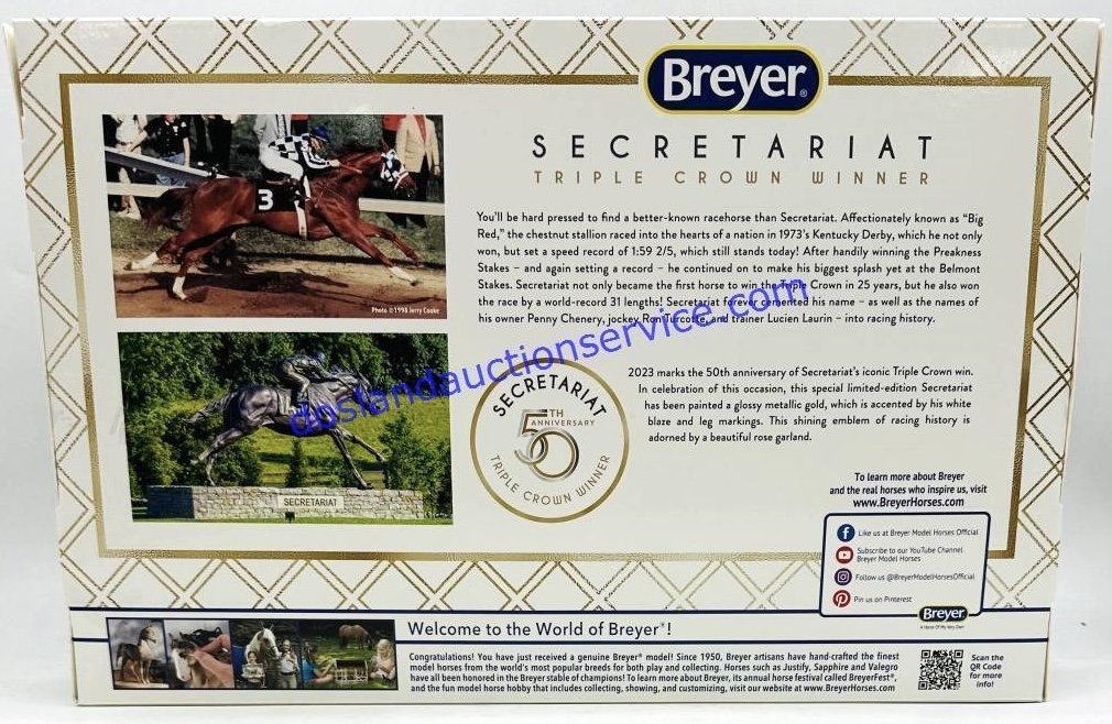 Secretariat - 50th Anniversary of Triple Crown Winner | BreyerHorseRef