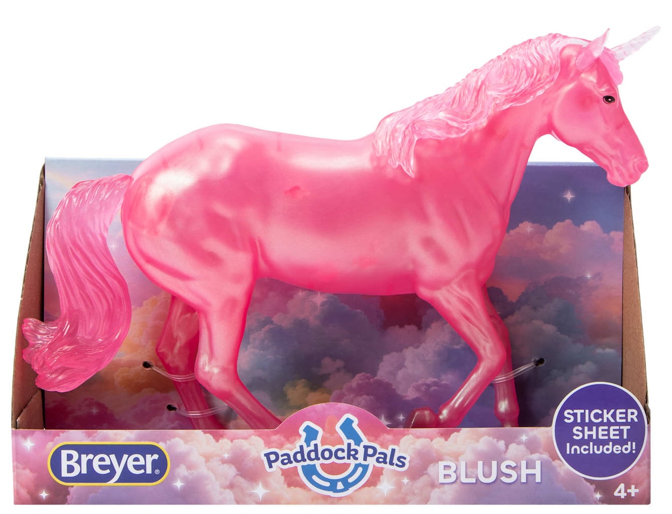 PP Latigo Loping Quarter Horse Unicorn: Pink - Blush | BreyerHorseRef