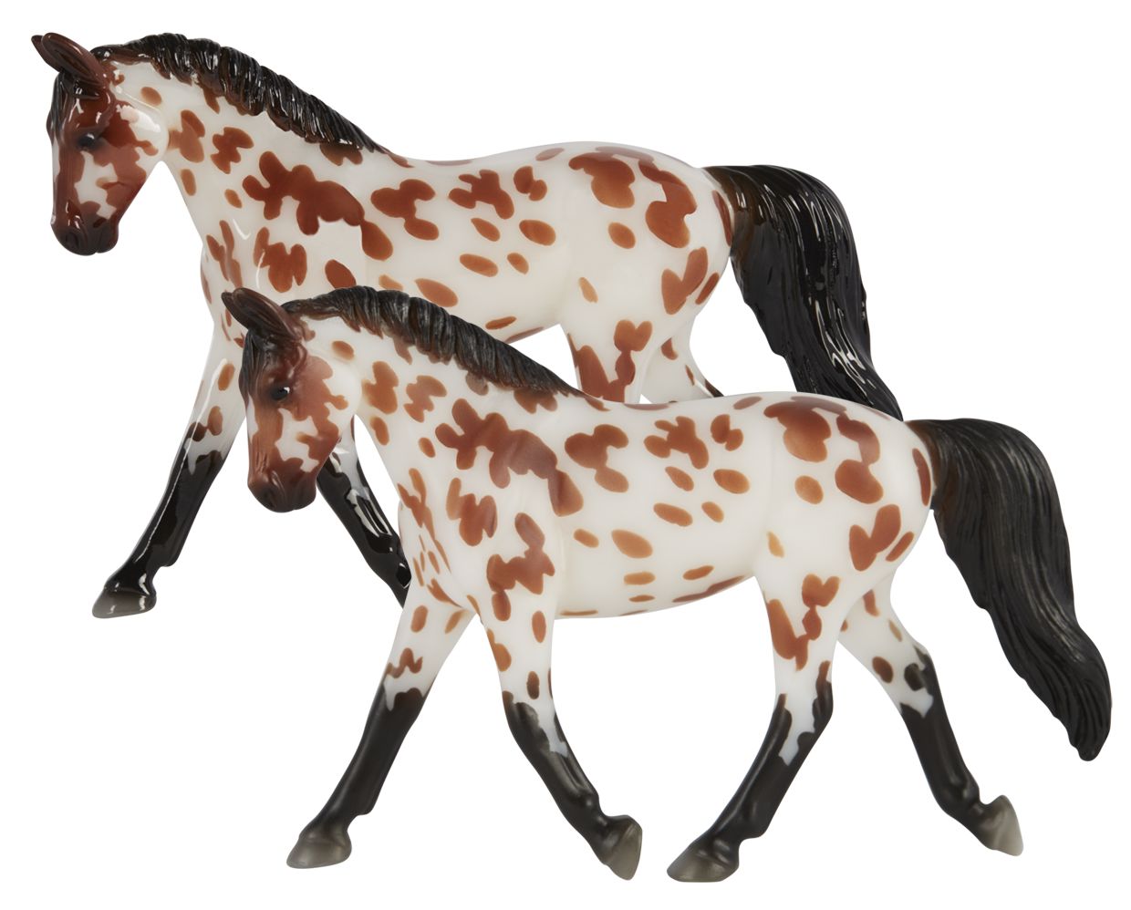 SM Trotting Warmblood: Bay Leopard Appaloosa - Touché | BreyerHorseRef